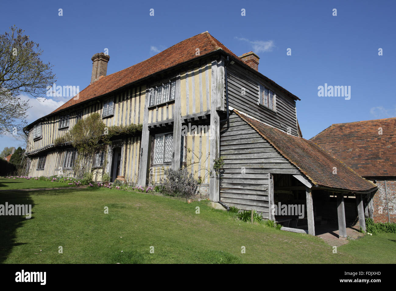 Exterior view of Smallhythe Place, the home of actor Ellen Terry from ...