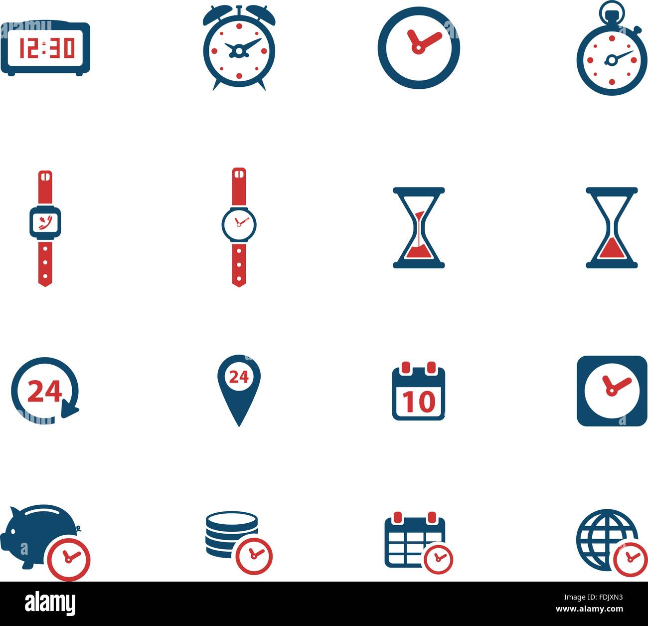 Time simply icons Stock Vector Image & Art - Alamy