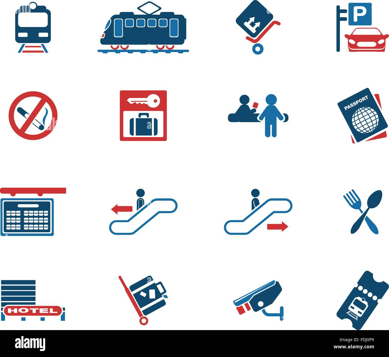 Train station symbols Stock Vector Image & Art - Alamy