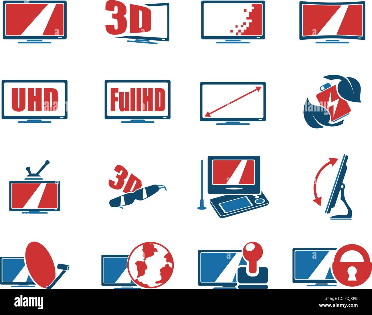 Vector TV features and specifications Stock Vector Image & Art - Alamy