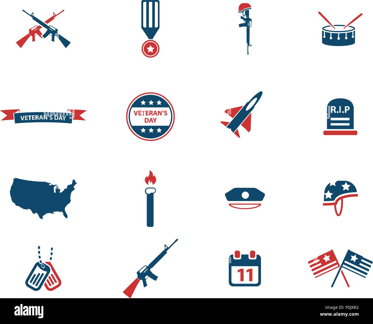 Veterans Day simply icons Stock Vector Image & Art - Alamy