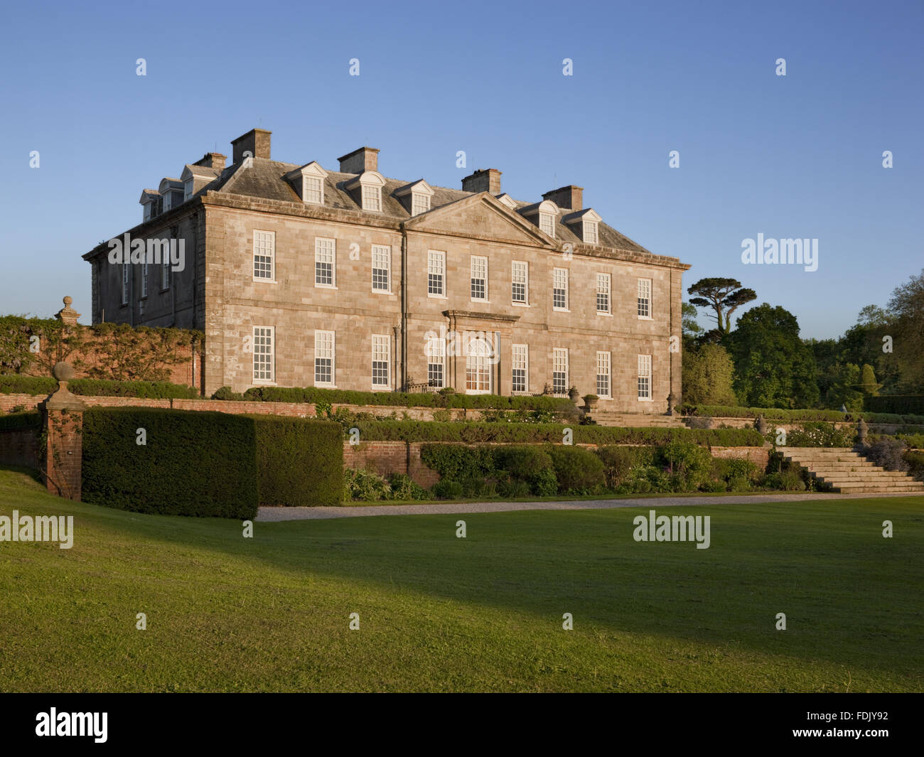 The north front of the house at Antony, Cornwall. The house was built ...