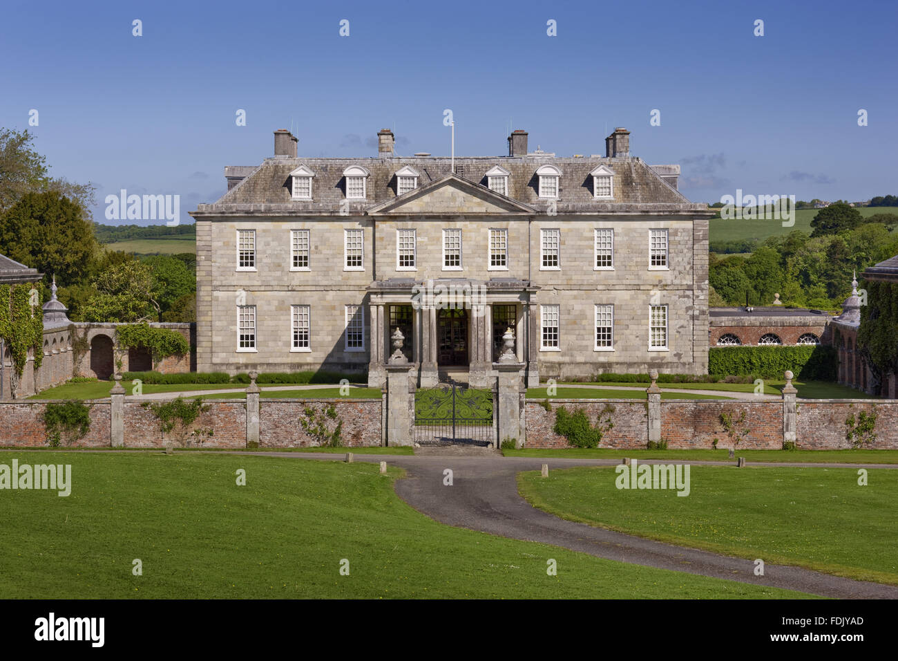 The south front of the house at Antony, Cornwall. The house was built ...