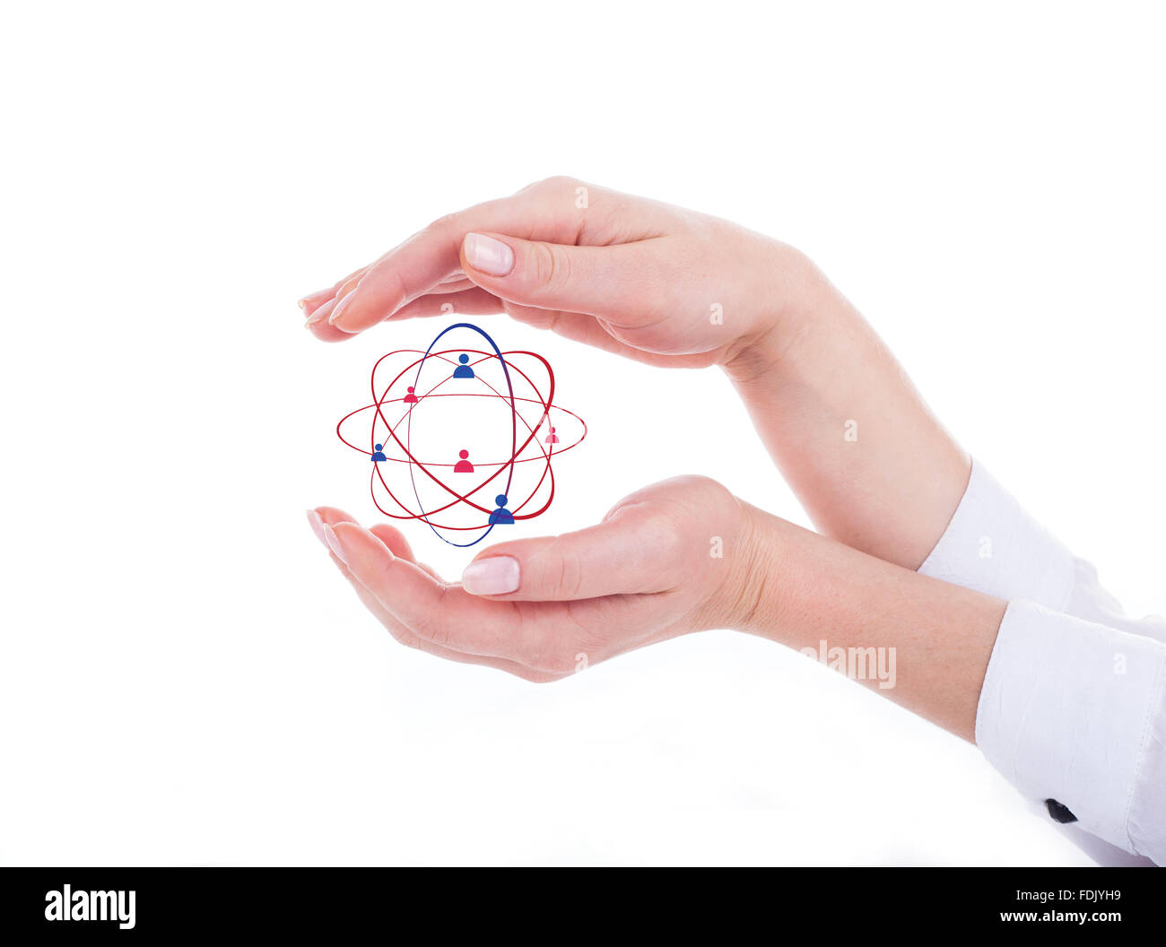 Female hands forms care symboling Stock Photo - Alamy