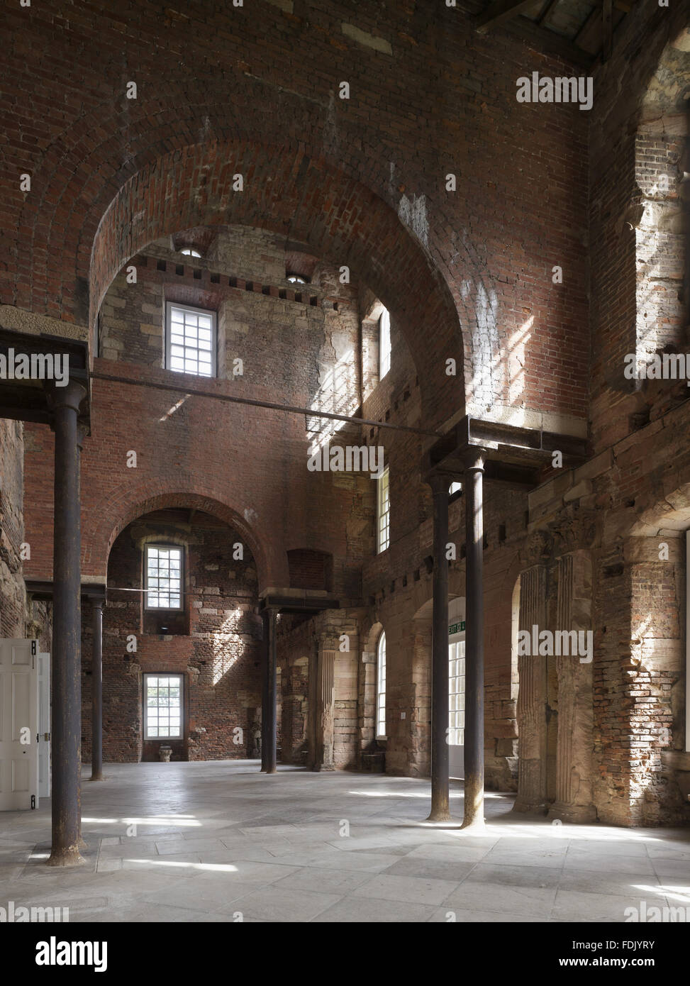 The central block which was gutted by fire in 1822 at Seaton Delaval ...