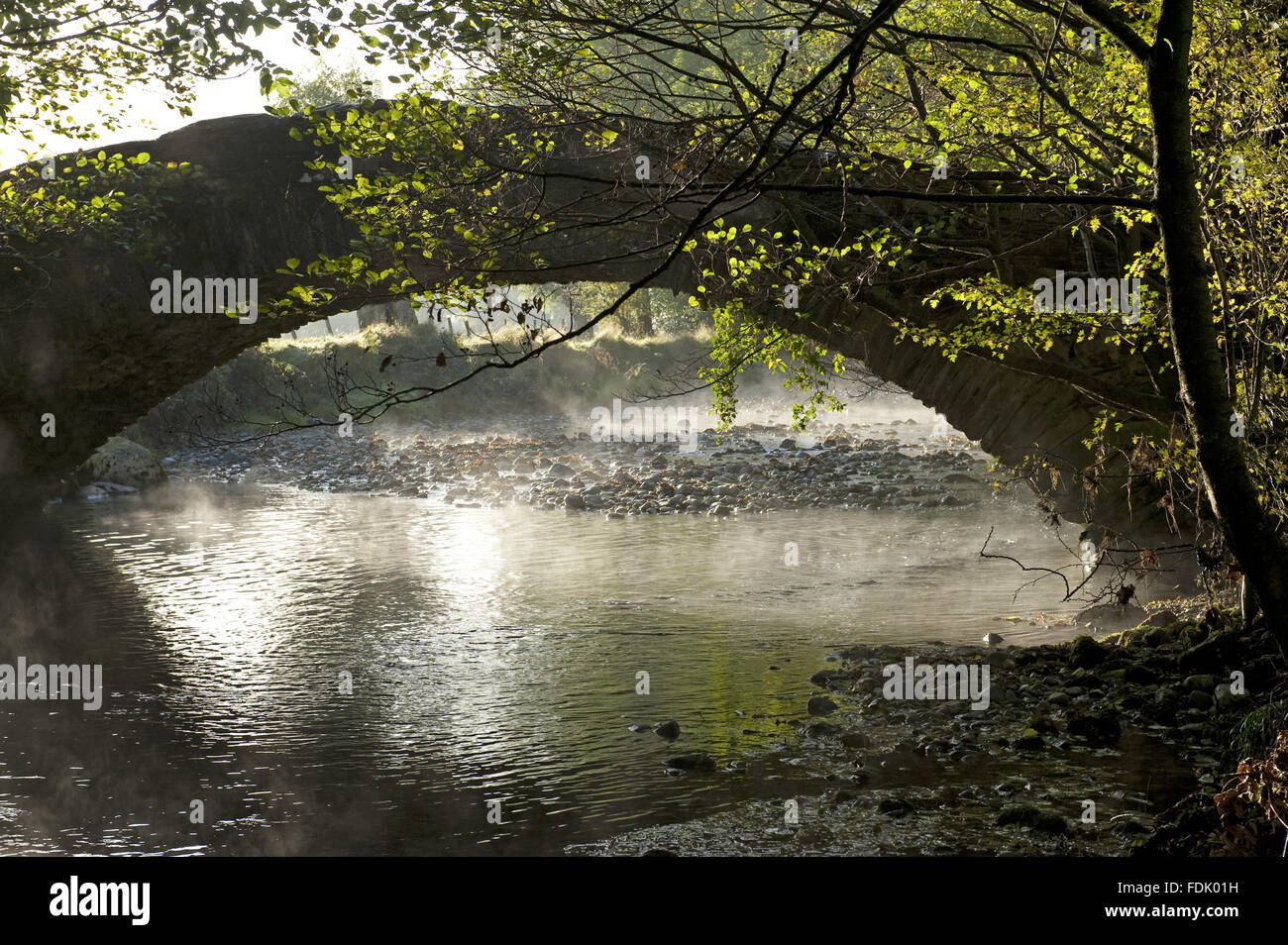 New Bridge the traditional stone-built bridge over the River Derwent ...