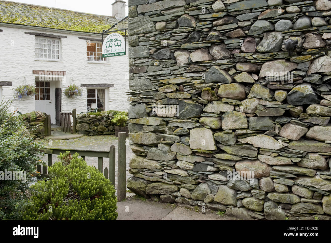 Farmhouse cottage yew tree farm hi-res stock photography and images - Alamy
