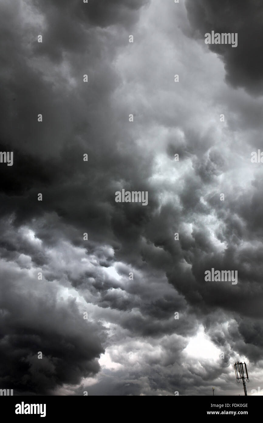 Stormy clouds in vertical format Stock Photo - Alamy