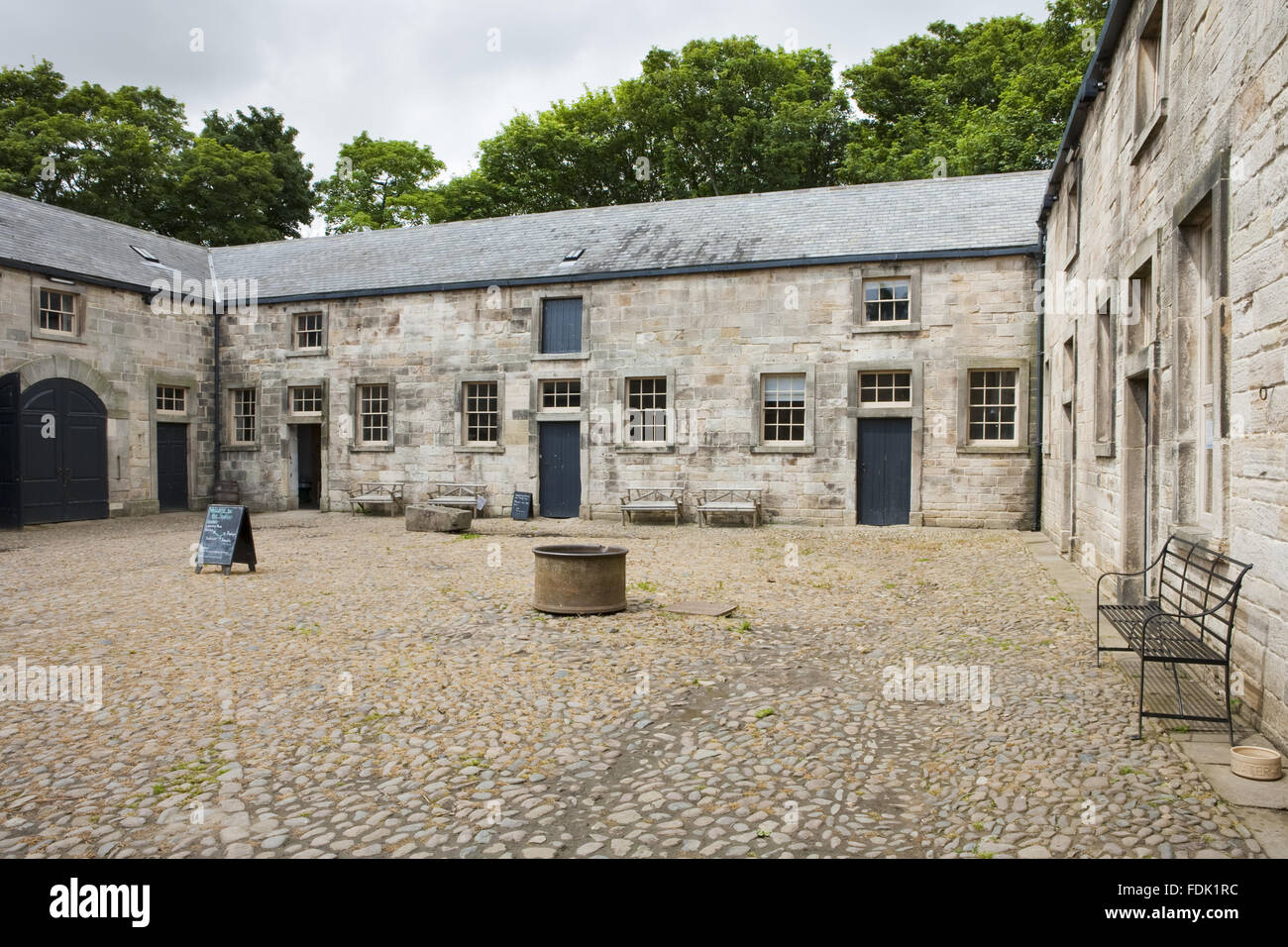 The Stables and courtyard completed in 1760, part of the estate at ...
