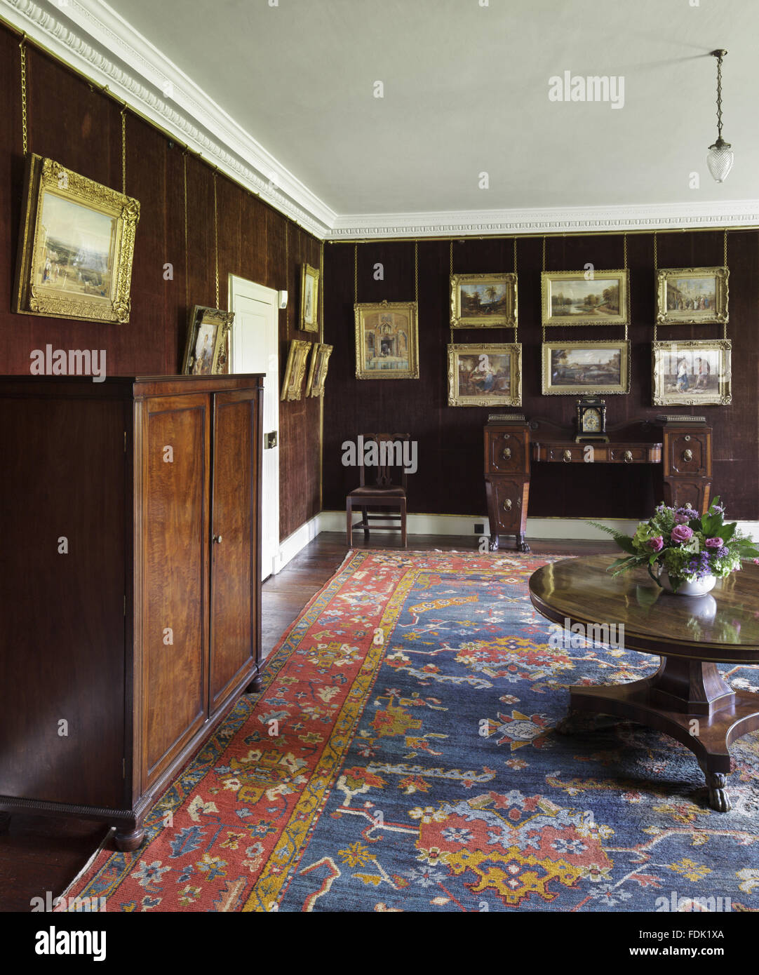 Presentation room at Saltram, Devon Stock Photo - Alamy