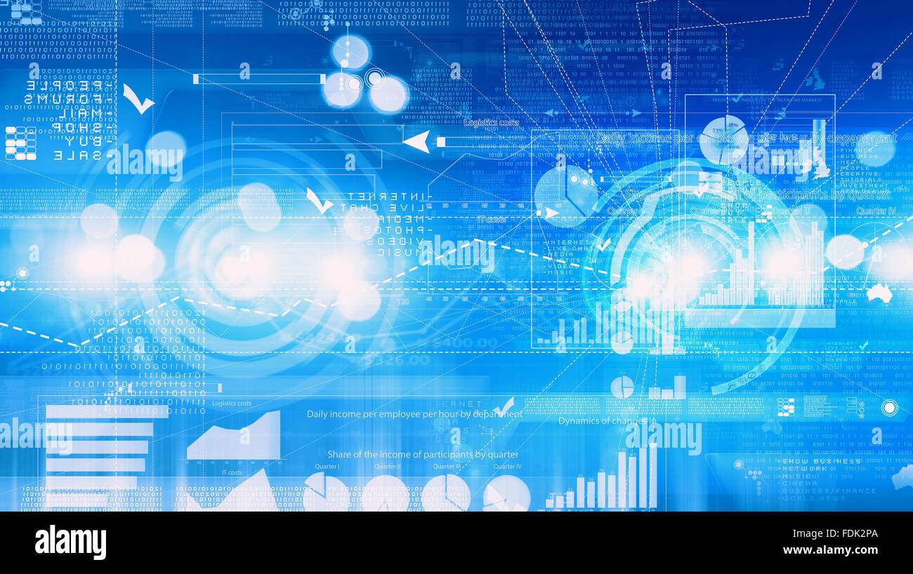 Digital background with infographs and business concepts Stock Photo ...