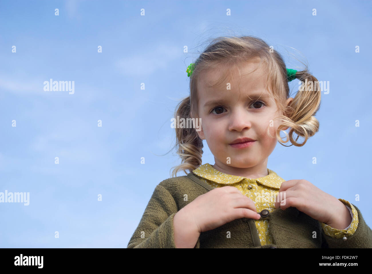 Child girl smiling at the camera Stock Photo - Alamy