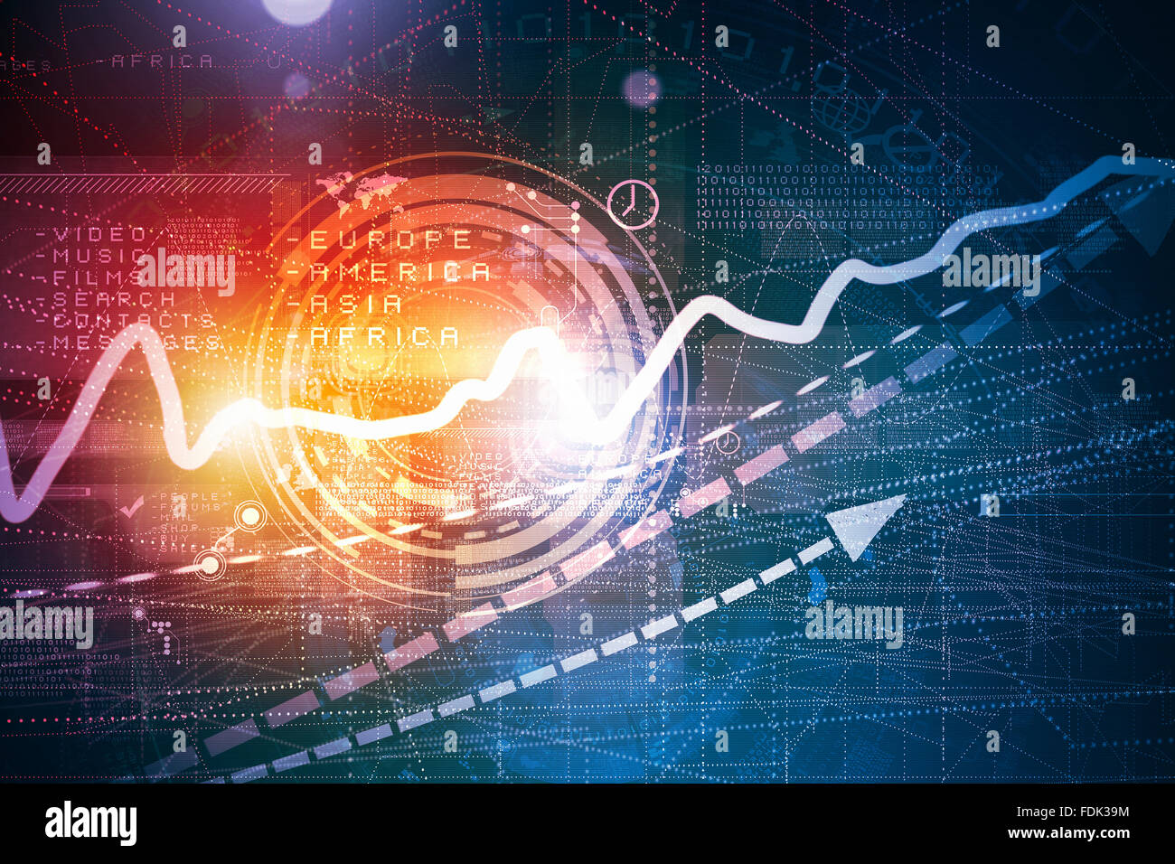 Digital technology background image with connection concept Stock Photo ...