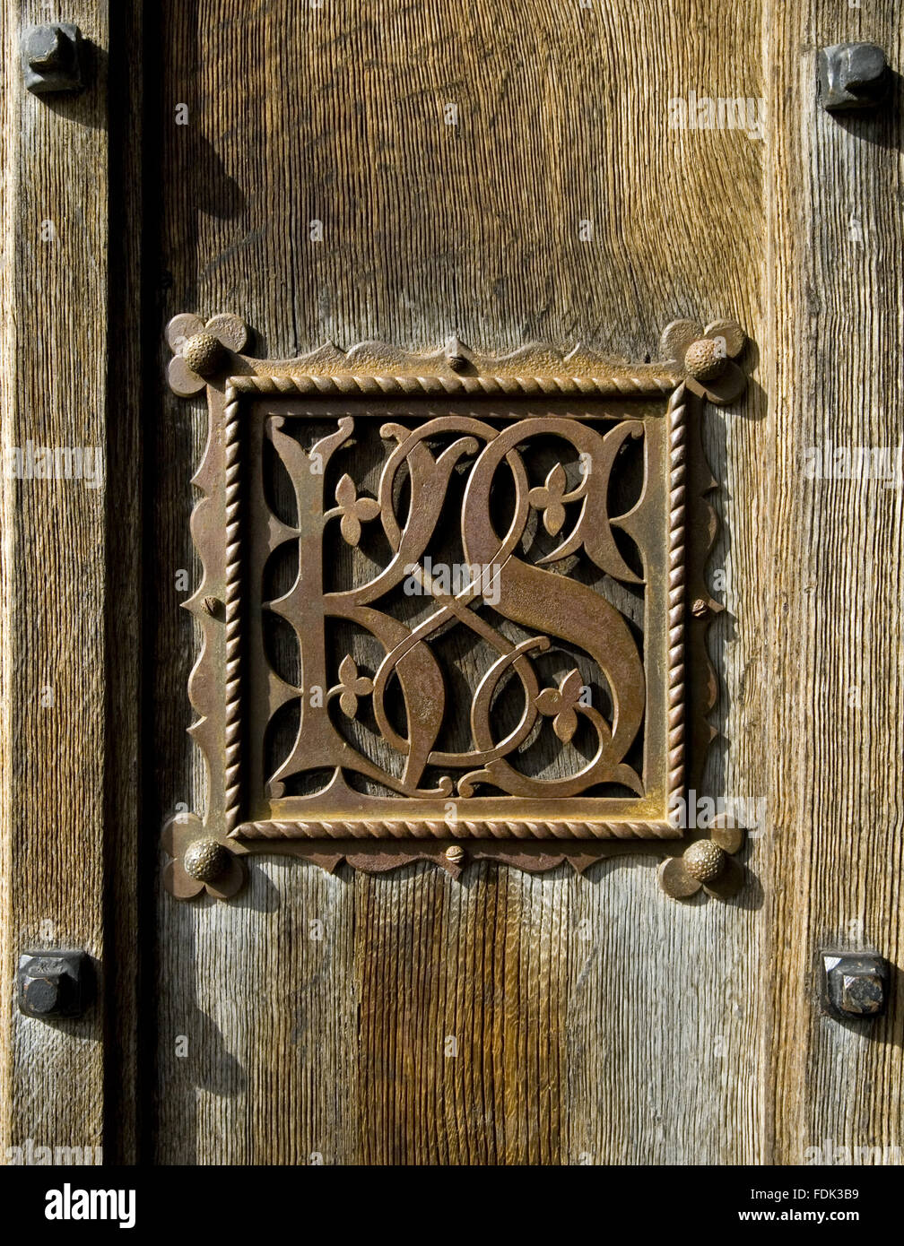 Detail of the ironwork "KS" (for Kay-Shuttleworth) monogram designed by ...