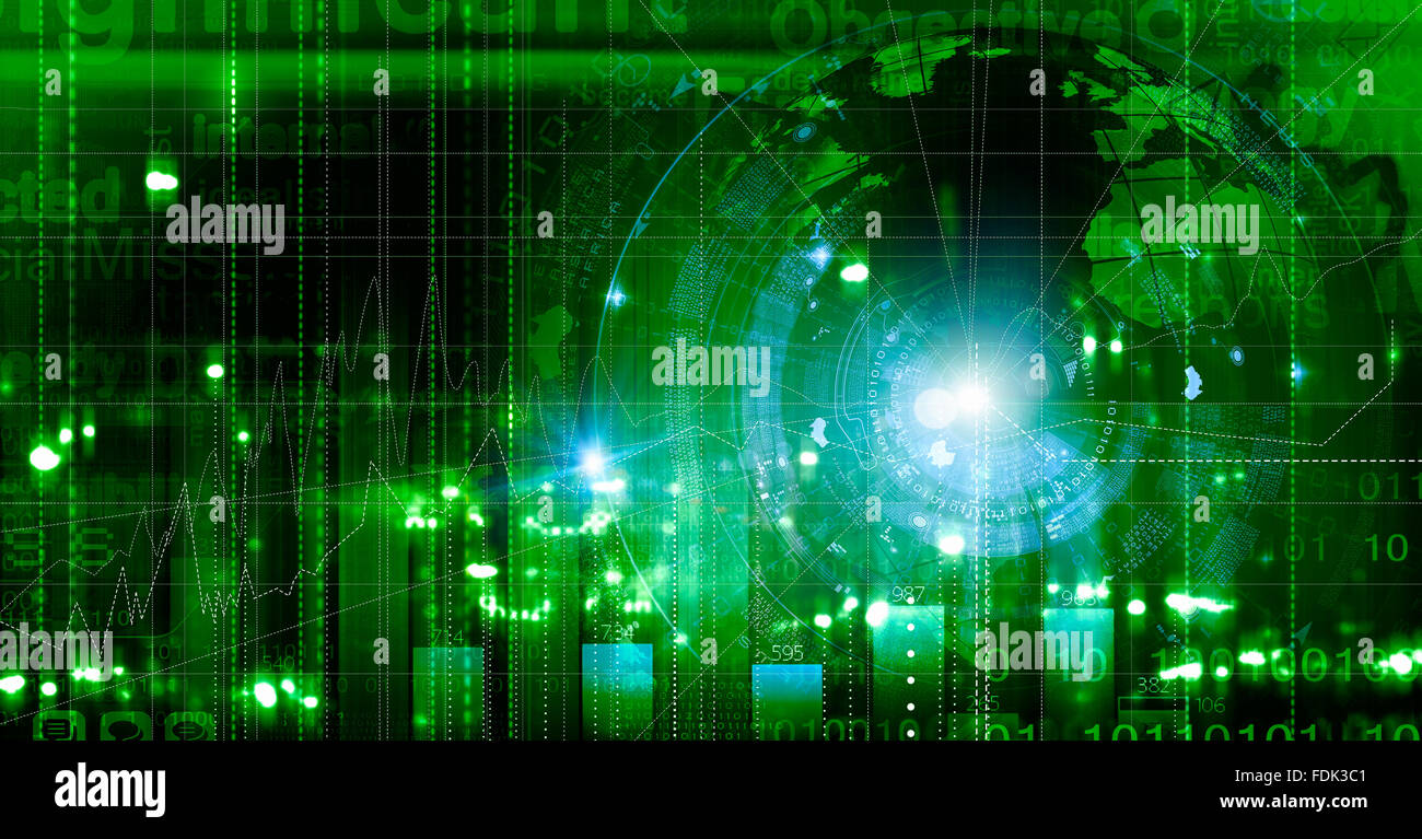 Digital background with infographs and business concepts Stock Photo ...