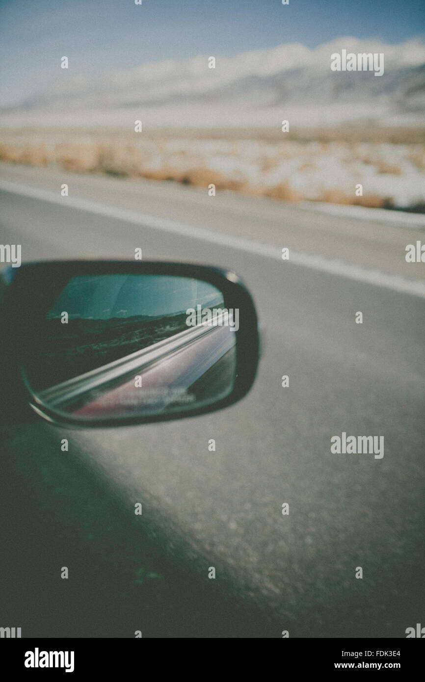 Snow on side mirror hi-res stock photography and images - Alamy
