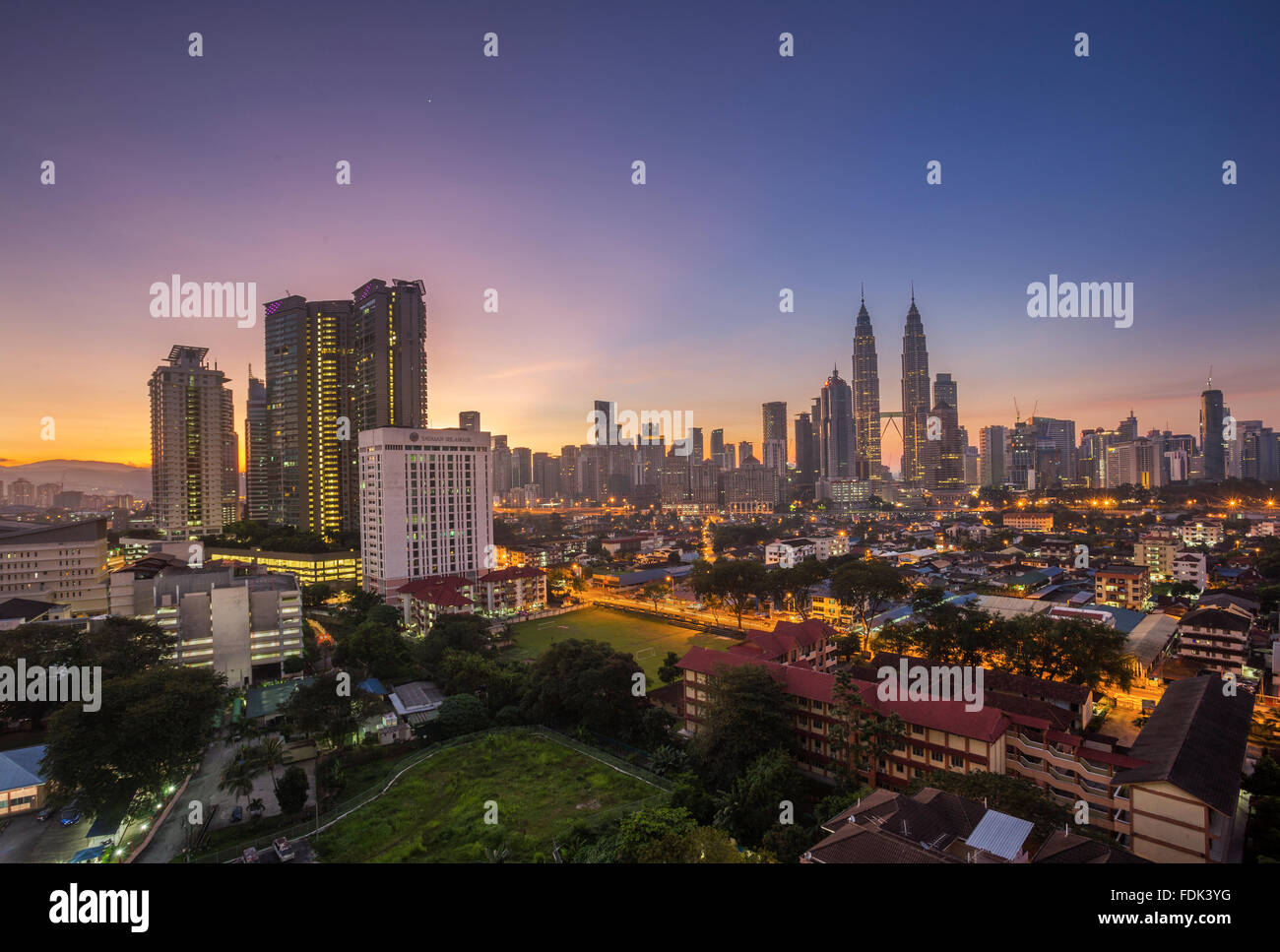 Kuala Lumpur skyline at sunrise, Malaysia Stock Photo - Alamy