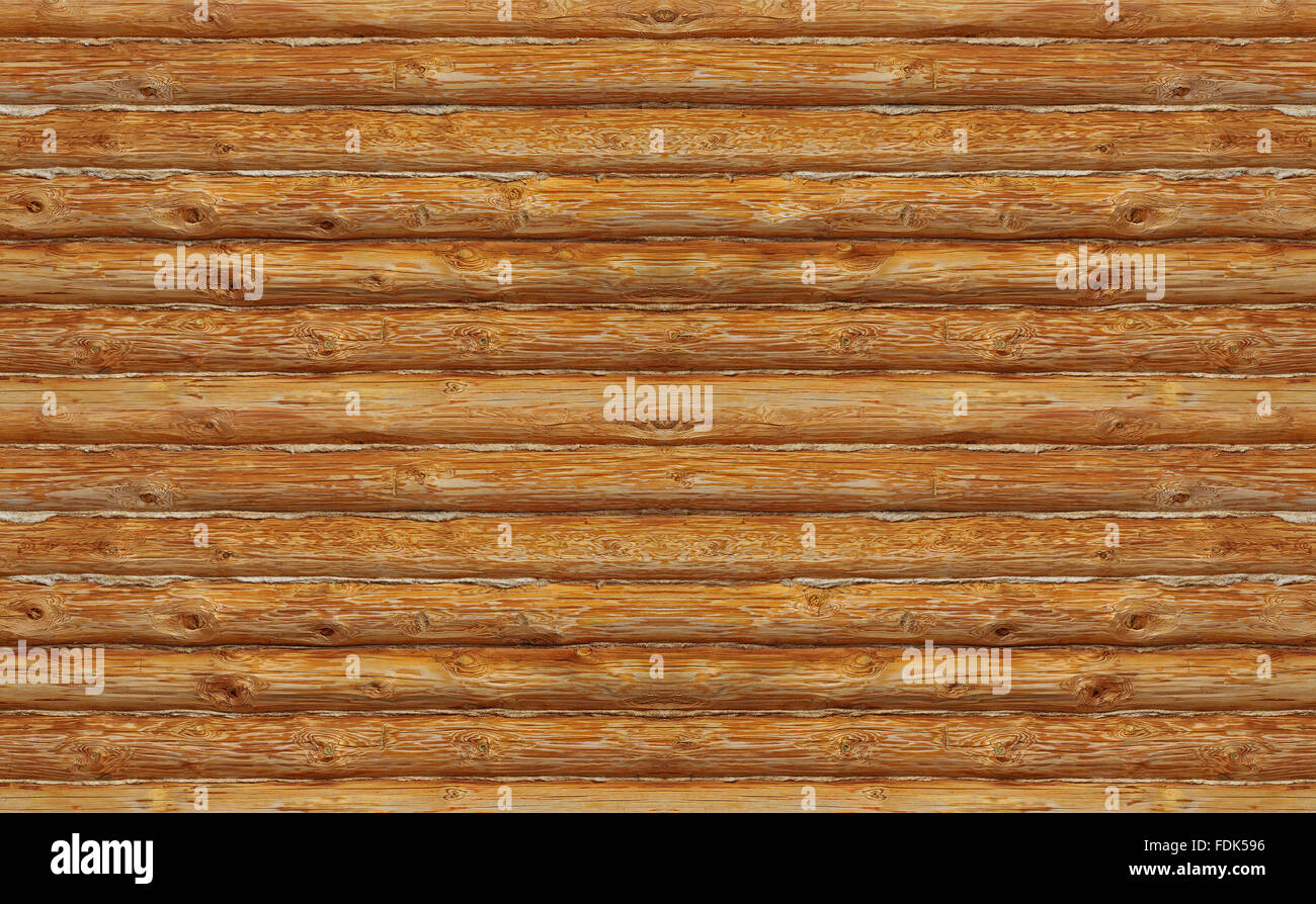 Wooden log wall Stock Photo - Alamy