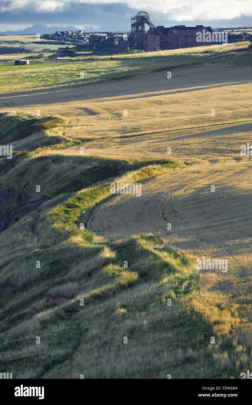 The Whitehaven Coast, Cumbria, looking towards the old colliery ...