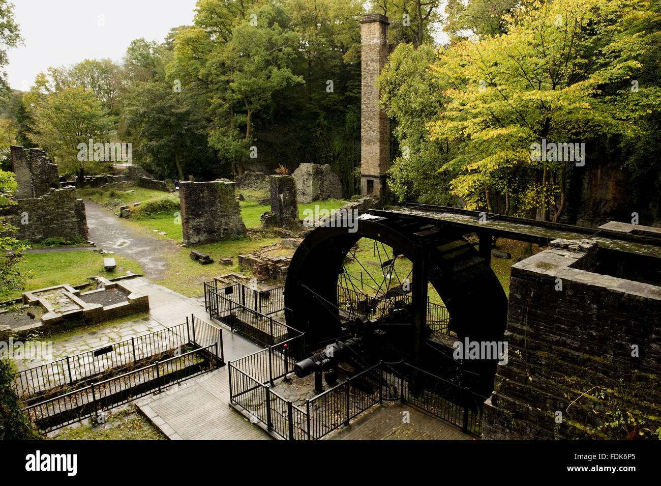 The Waterwheel And Site Of The Former Tin Works At Aberdulais Falls