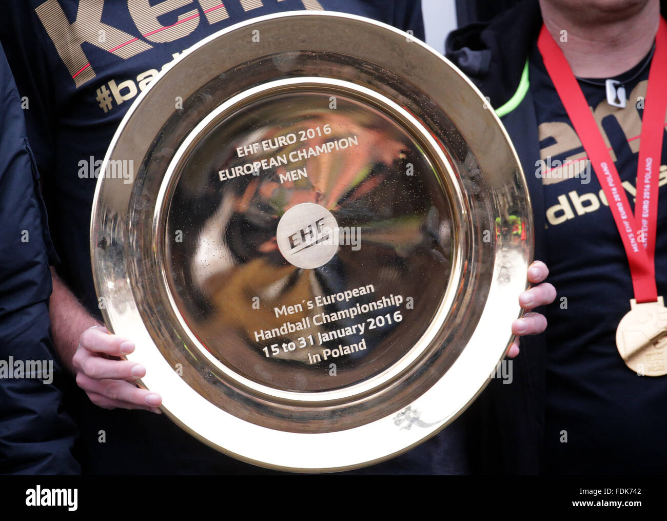 German national handball team after hi-res stock photography and images ...