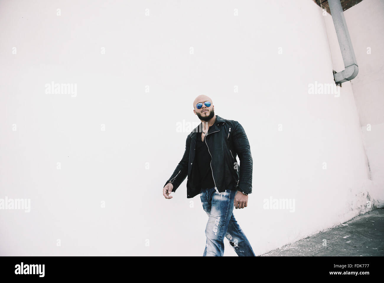 Cool man walking Stock Photo - Alamy