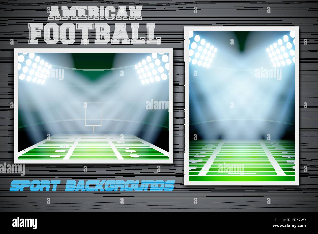 Set Backgrounds of US Football stadium Stock Vector Image & Art - Alamy
