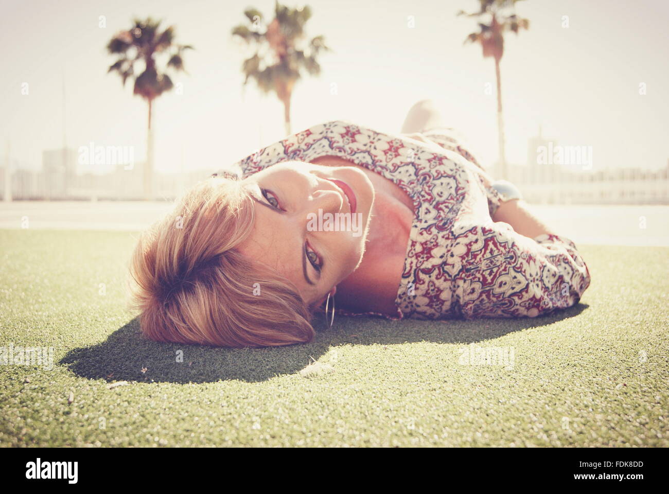 Woman Lying Down On Back High Resolution Stock Photography and Images ...