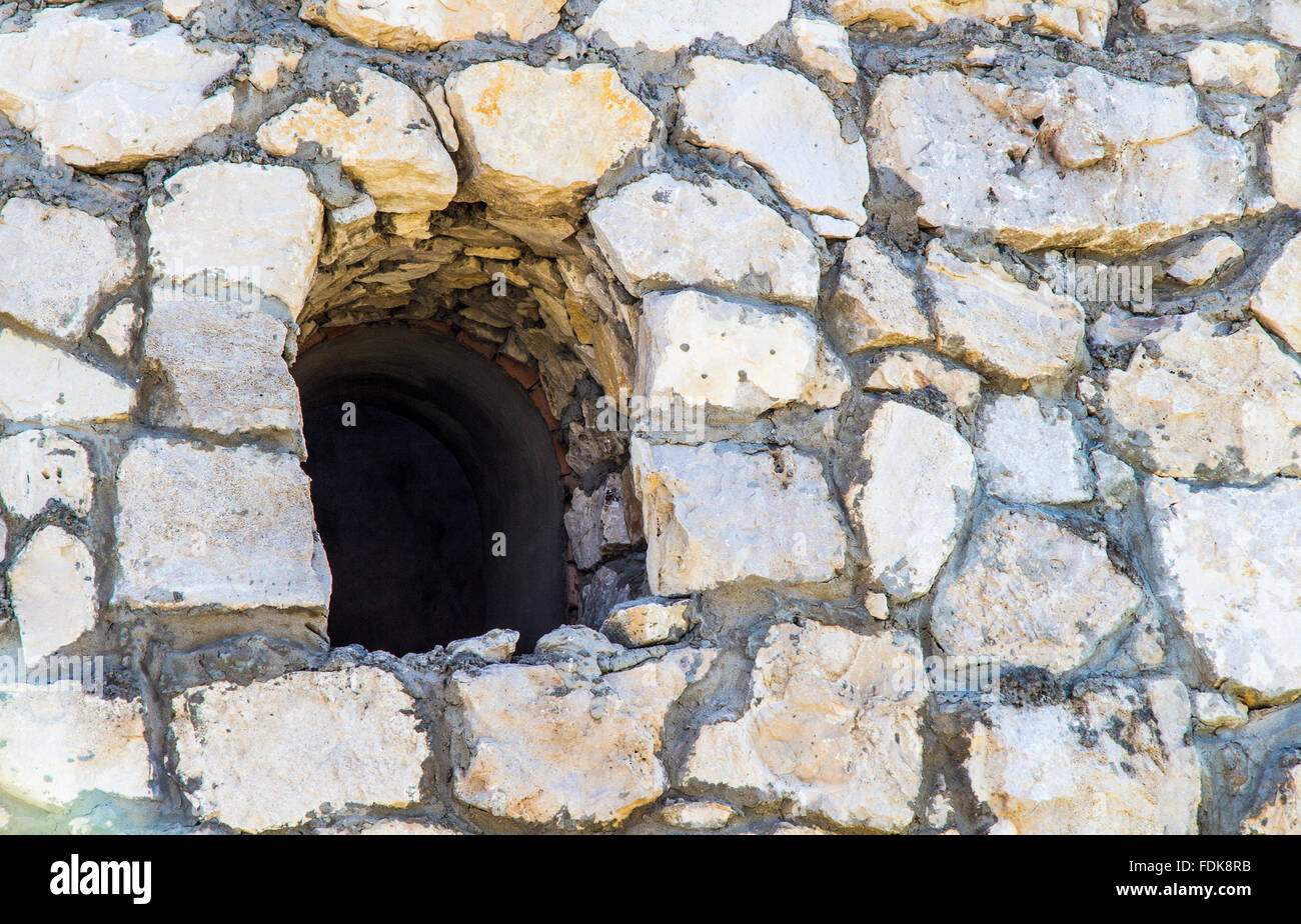 loop-hole in the fortress Stock Photo - Alamy