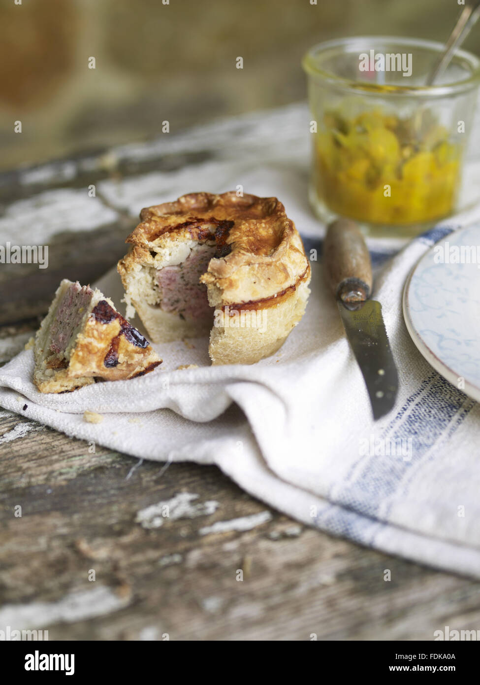 Raised pork pie hi-res stock photography and images - Alamy