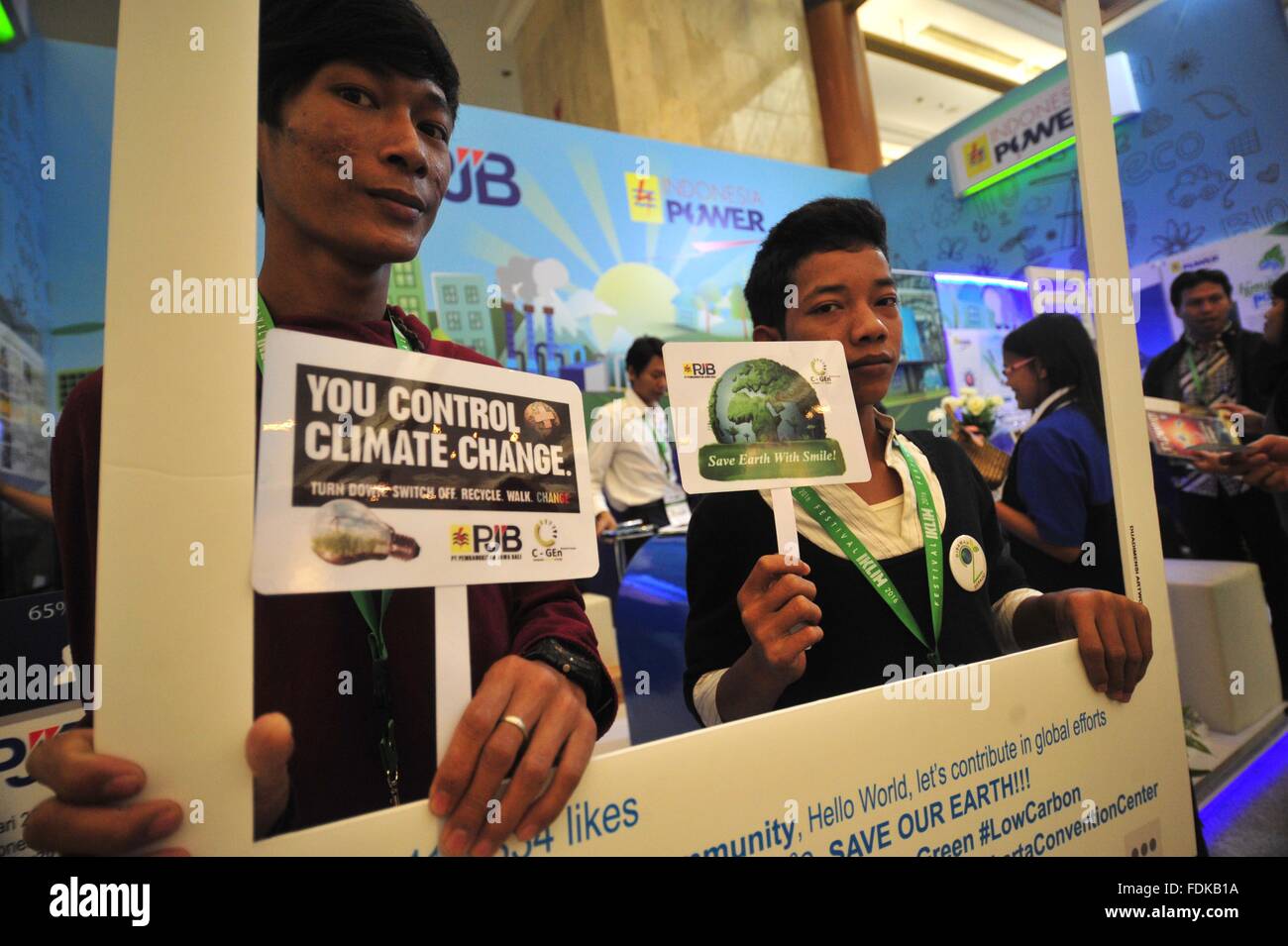 Jakarta, Indonesia. 1st Feb, 2016. People present placards about ...