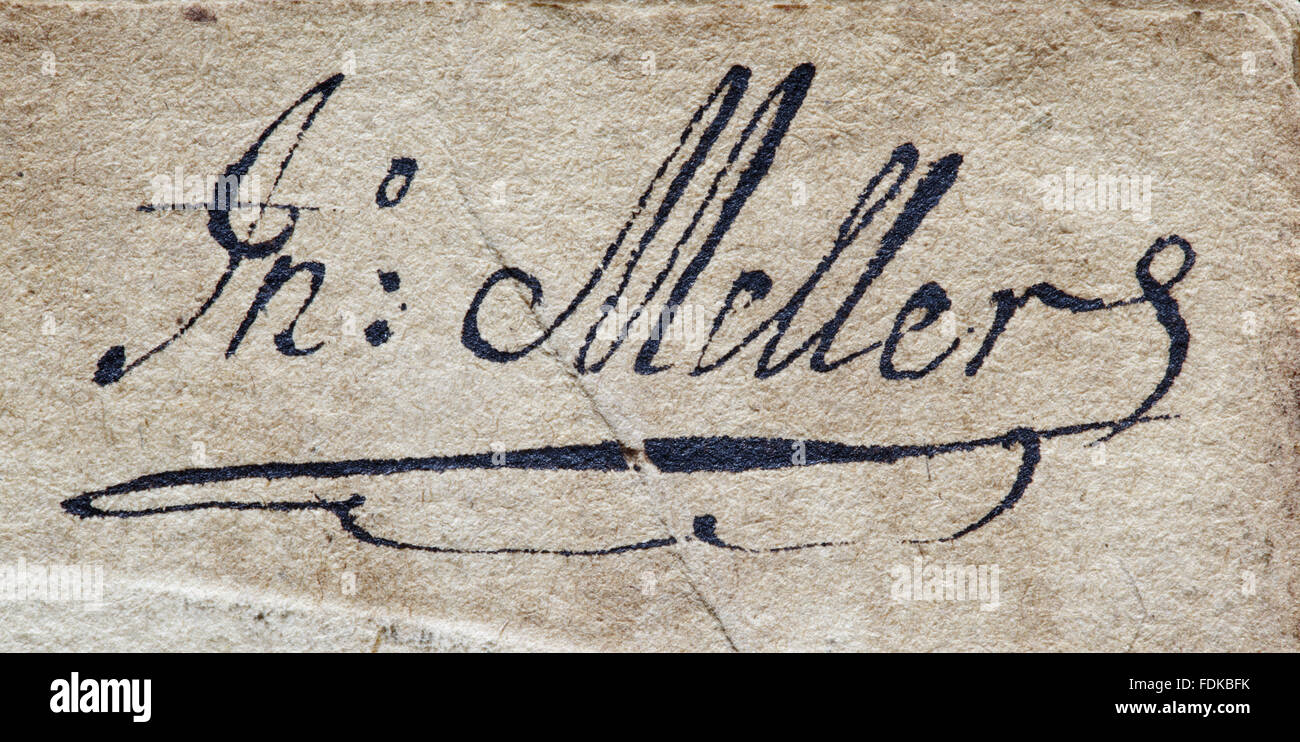 Signature of John Meller (1665-1733) in Edmund Wingate, Mr Wingate's ...
