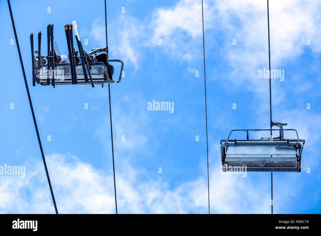 Frozen ski lift on hi-res stock photography and images - Alamy