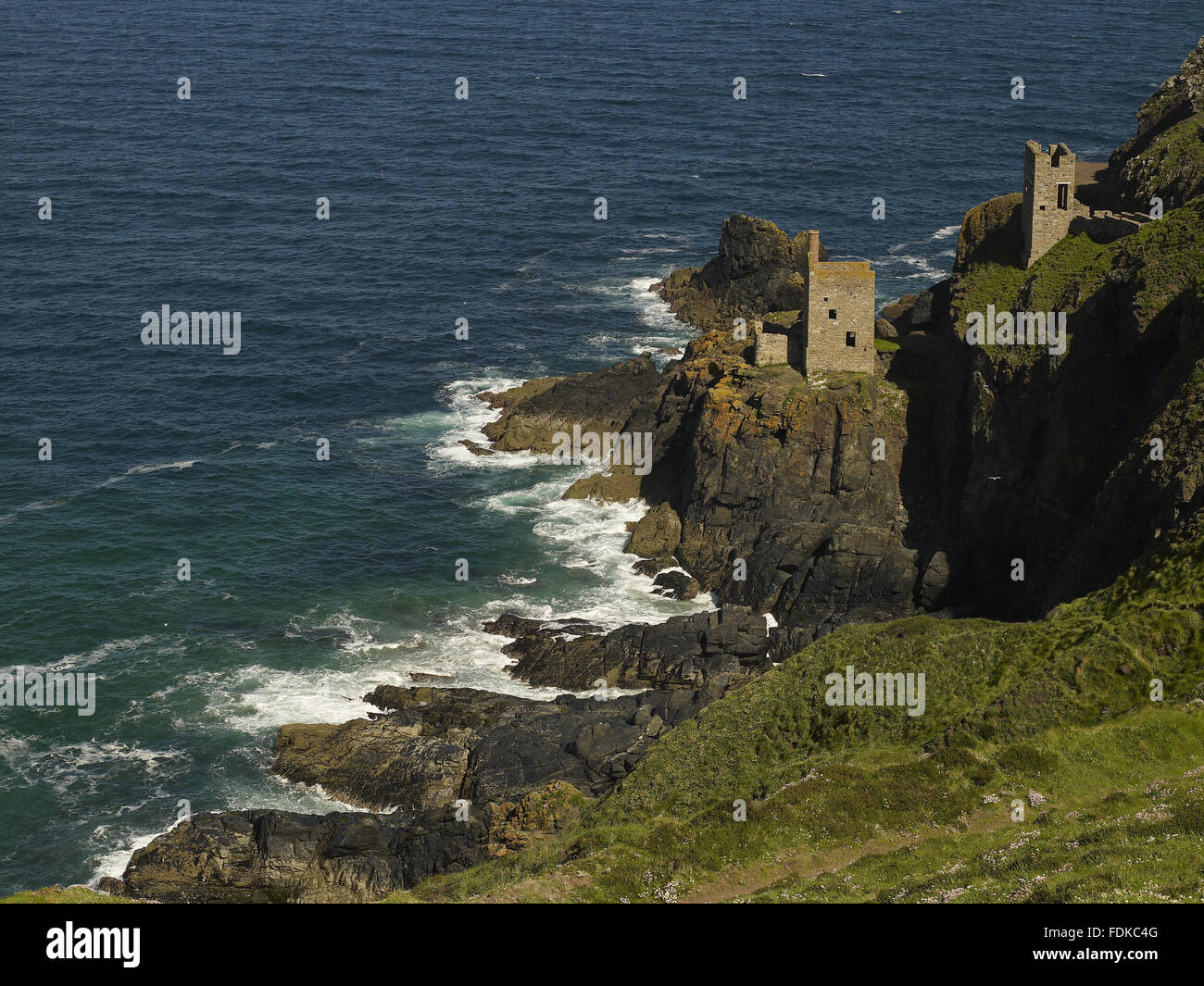 The abandoned beam engine houses of the Crowns section of Botallack ...