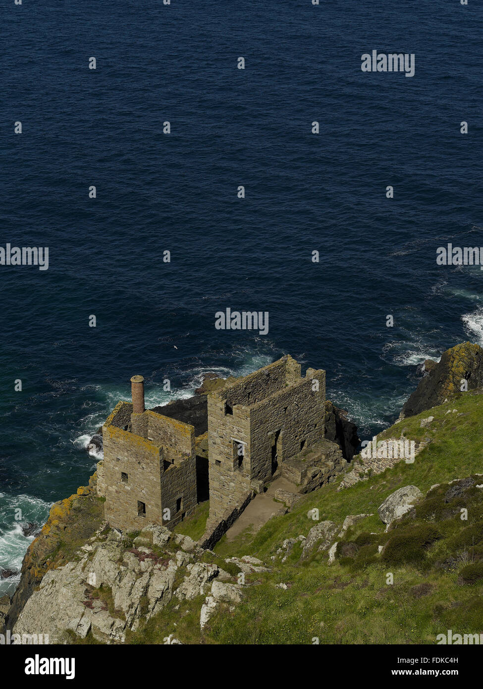 The abandoned beam engine houses of the Crowns section of Botallack ...