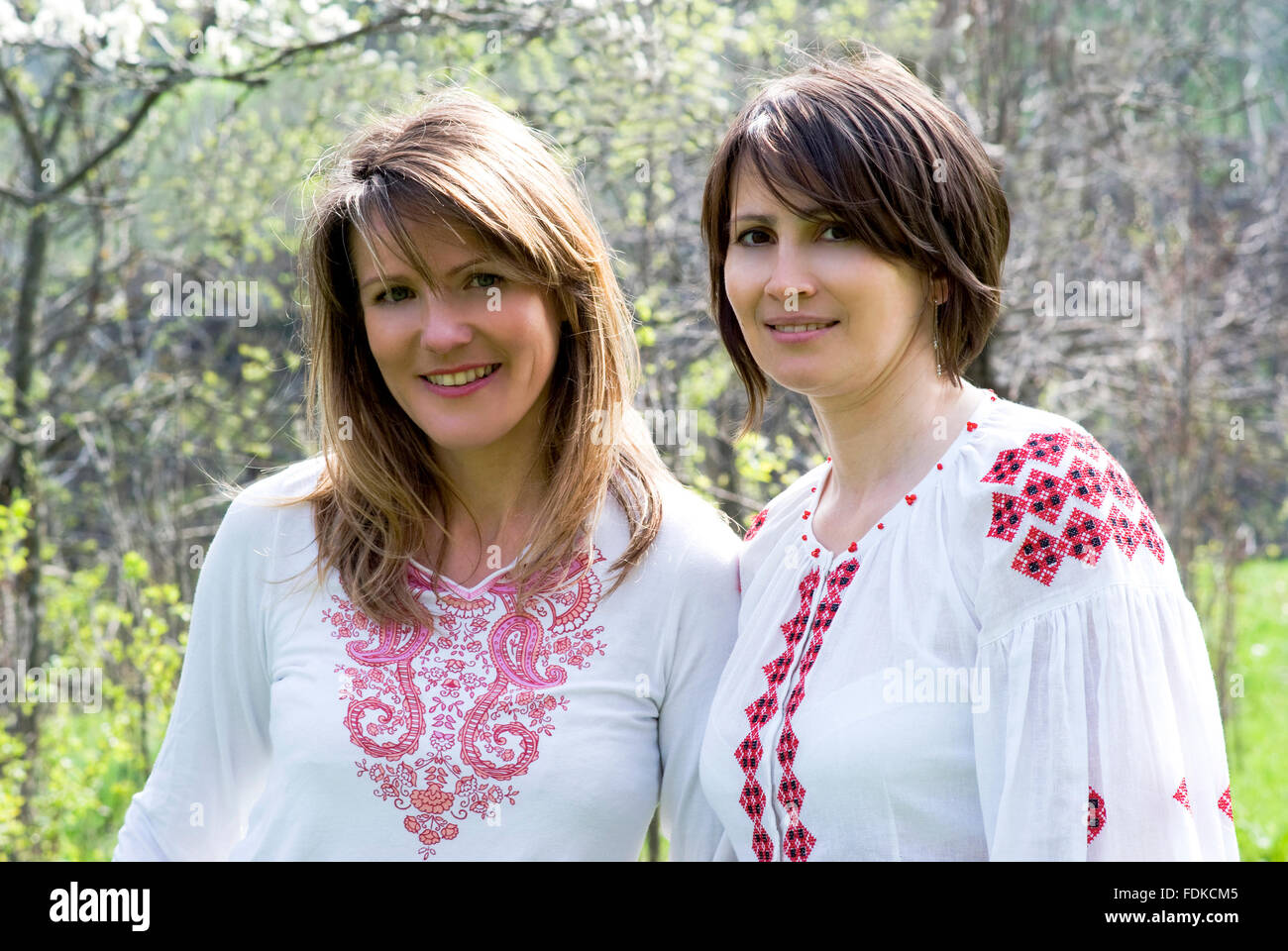 Women in ukrainian embroidered hi-res stock photography and images - Alamy