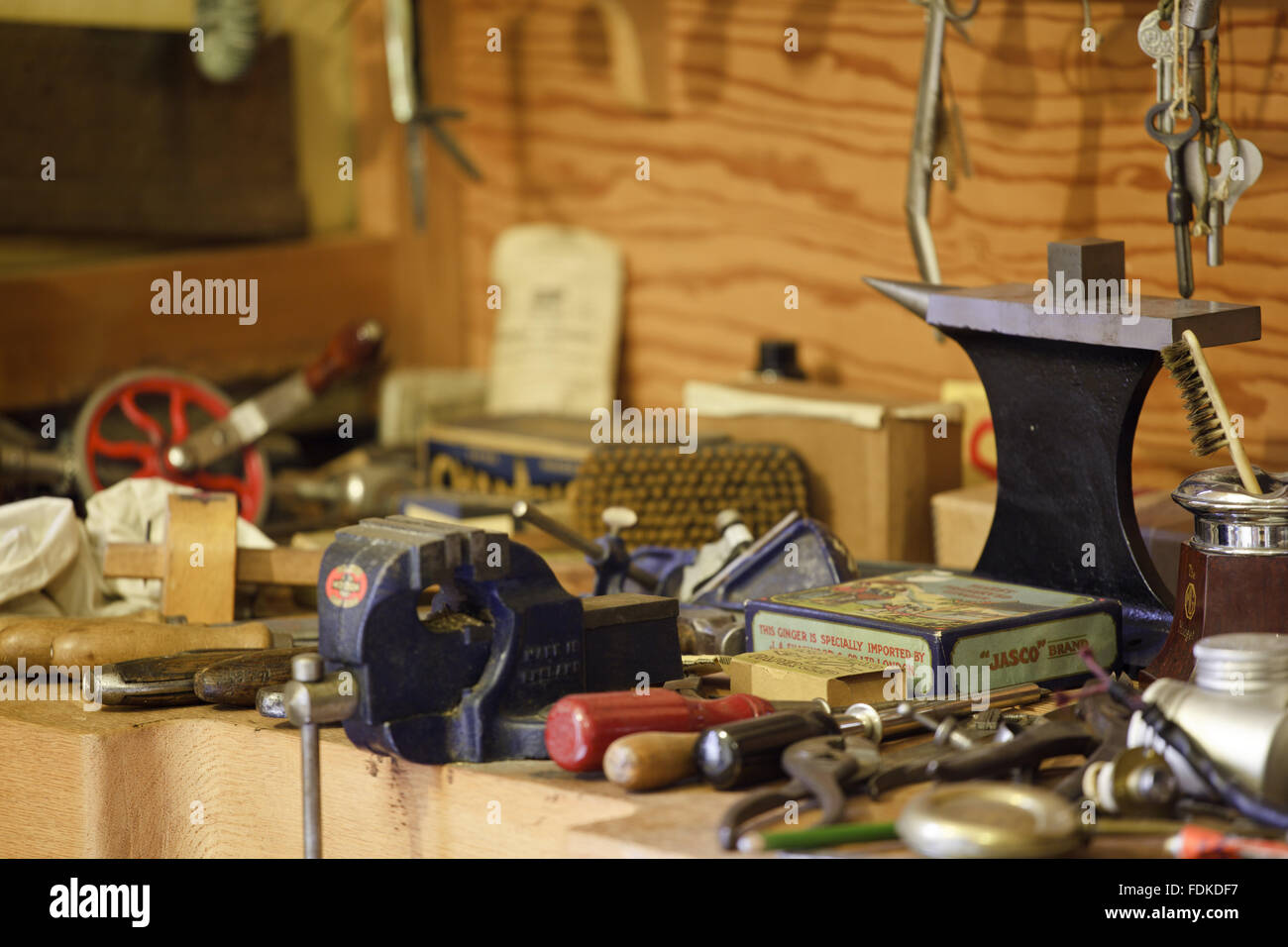 The tool cupboard in Lord Nuffield's Bedroom at Nuffield Place ...