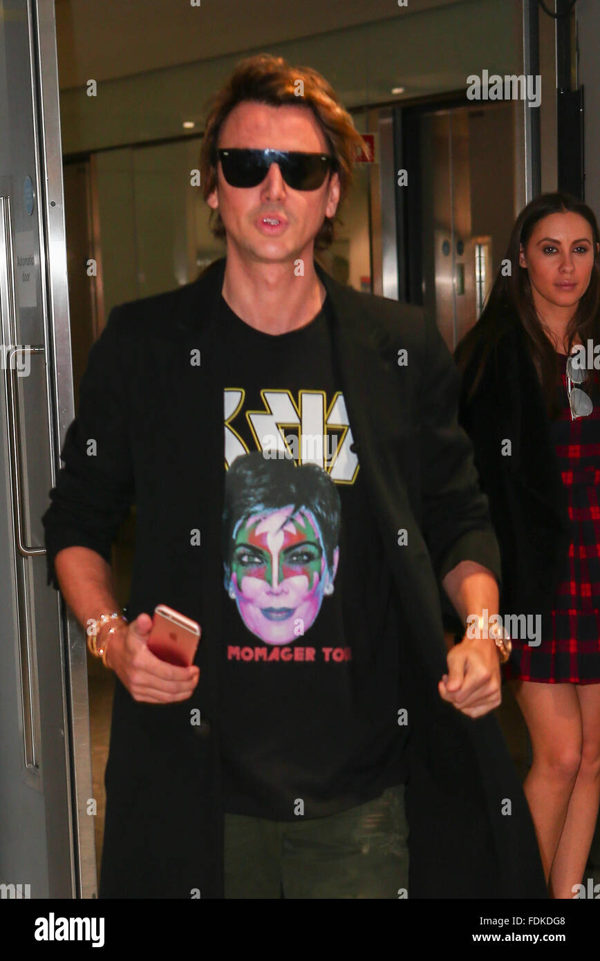 Jonathan Cheban arrives at Heathrow Airport with his mother Galina and ...