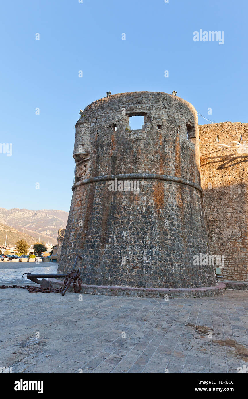 Gradenigo tower, extant part of Old Town defense system of Budva ...