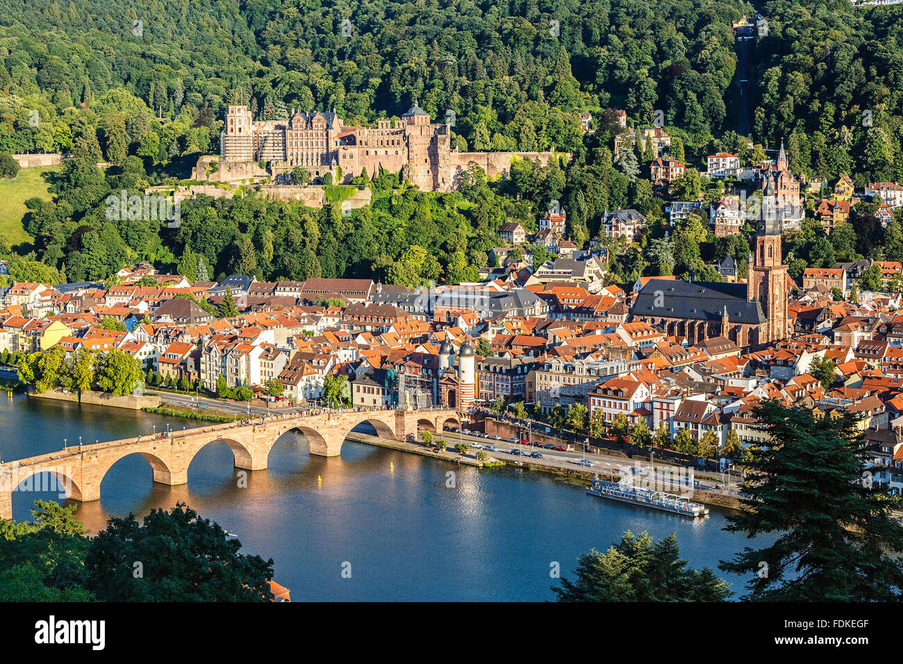 Panoramic aerial view of heidelberg hi-res stock photography and images ...