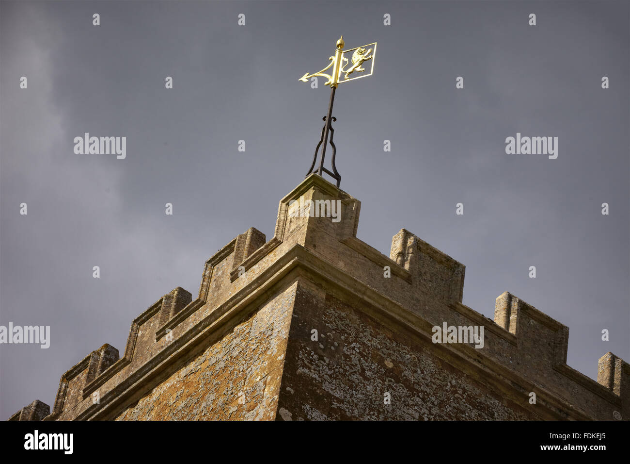 Weathervane on the staircase tower on the east front at Chastleton ...