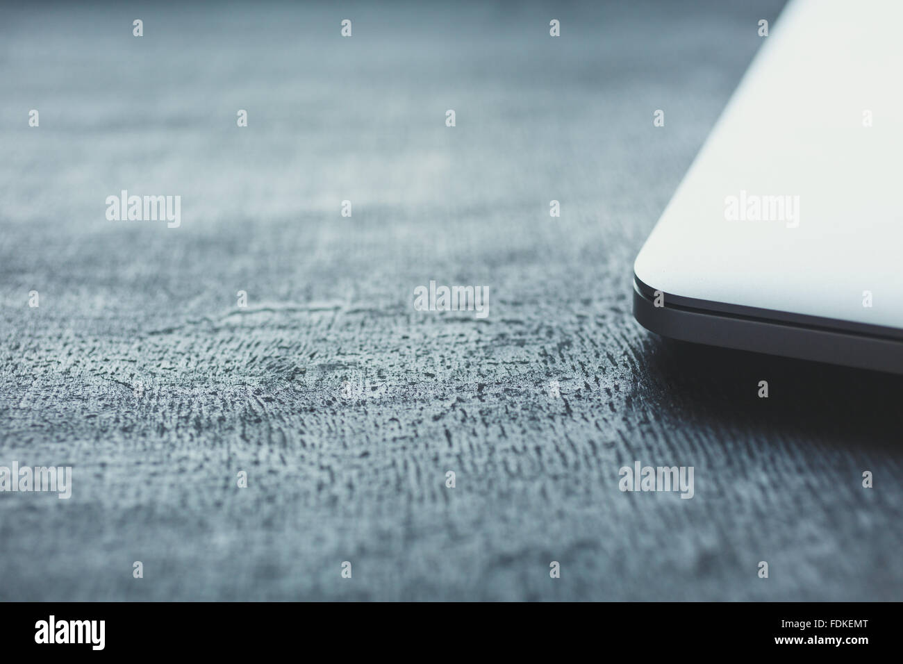 Closed notebook on wooden desk hi-res stock photography and images - Alamy