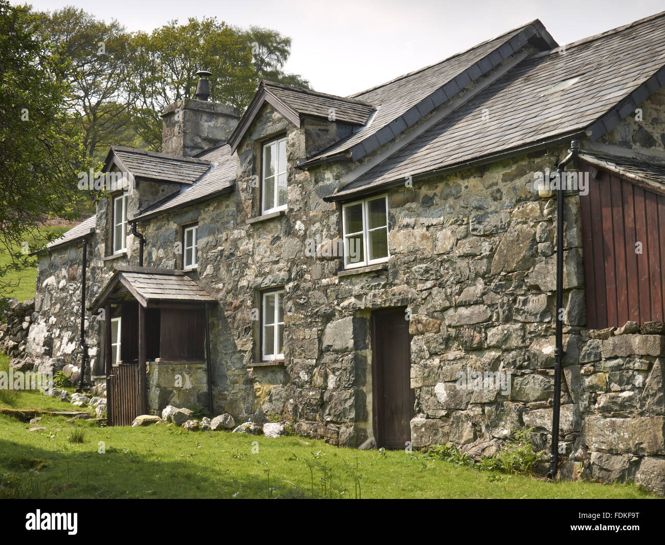 Tyddyn Bach on the Dolmelynllyn Estate, Gwynedd, Wales Stock Photo - Alamy