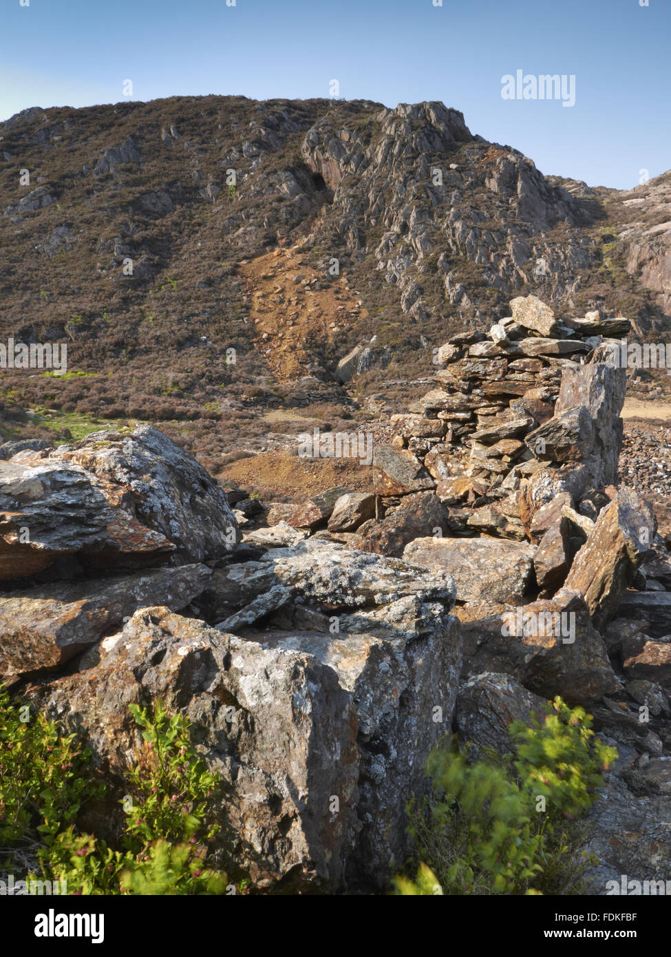 Remains of a copper mine at Llyndy Isaf, an estate of 600 acres in ...
