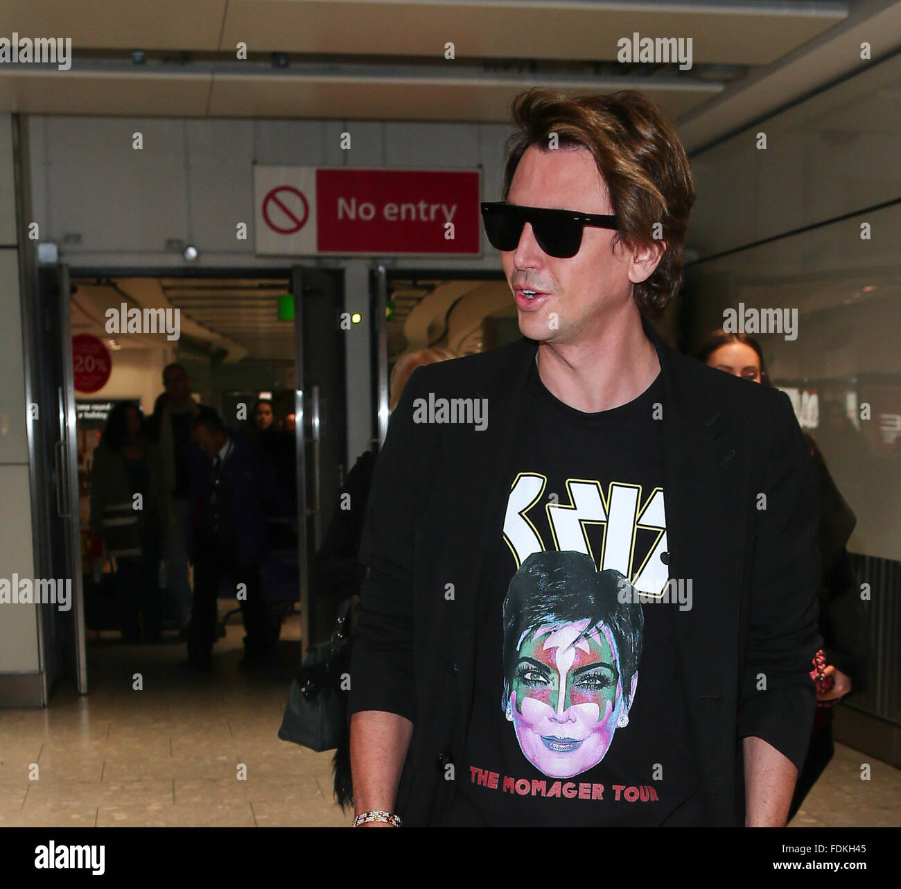 Jonathan Cheban arrives at Heathrow Airport with his mother Galina and ...