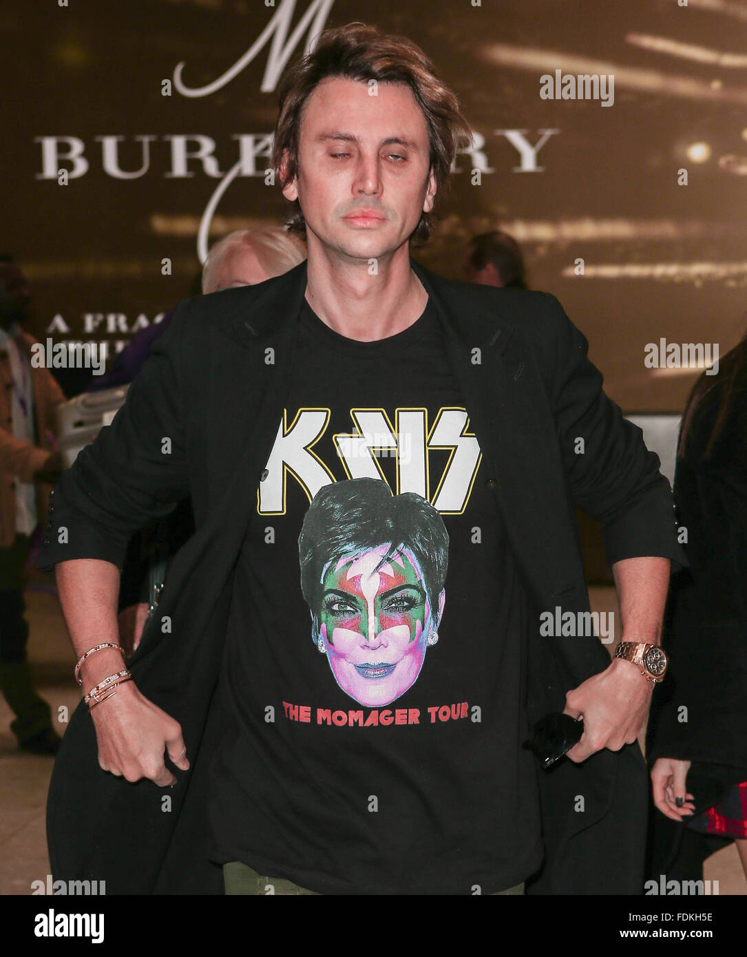 Jonathan Cheban arrives at Heathrow Airport with his mother Galina and ...