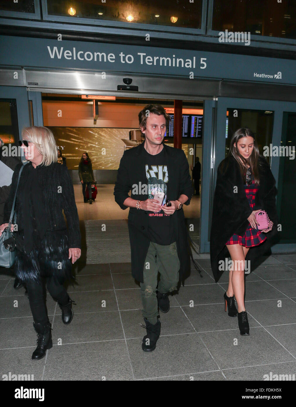 Jonathan Cheban arrives at Heathrow Airport with his mother Galina and ...