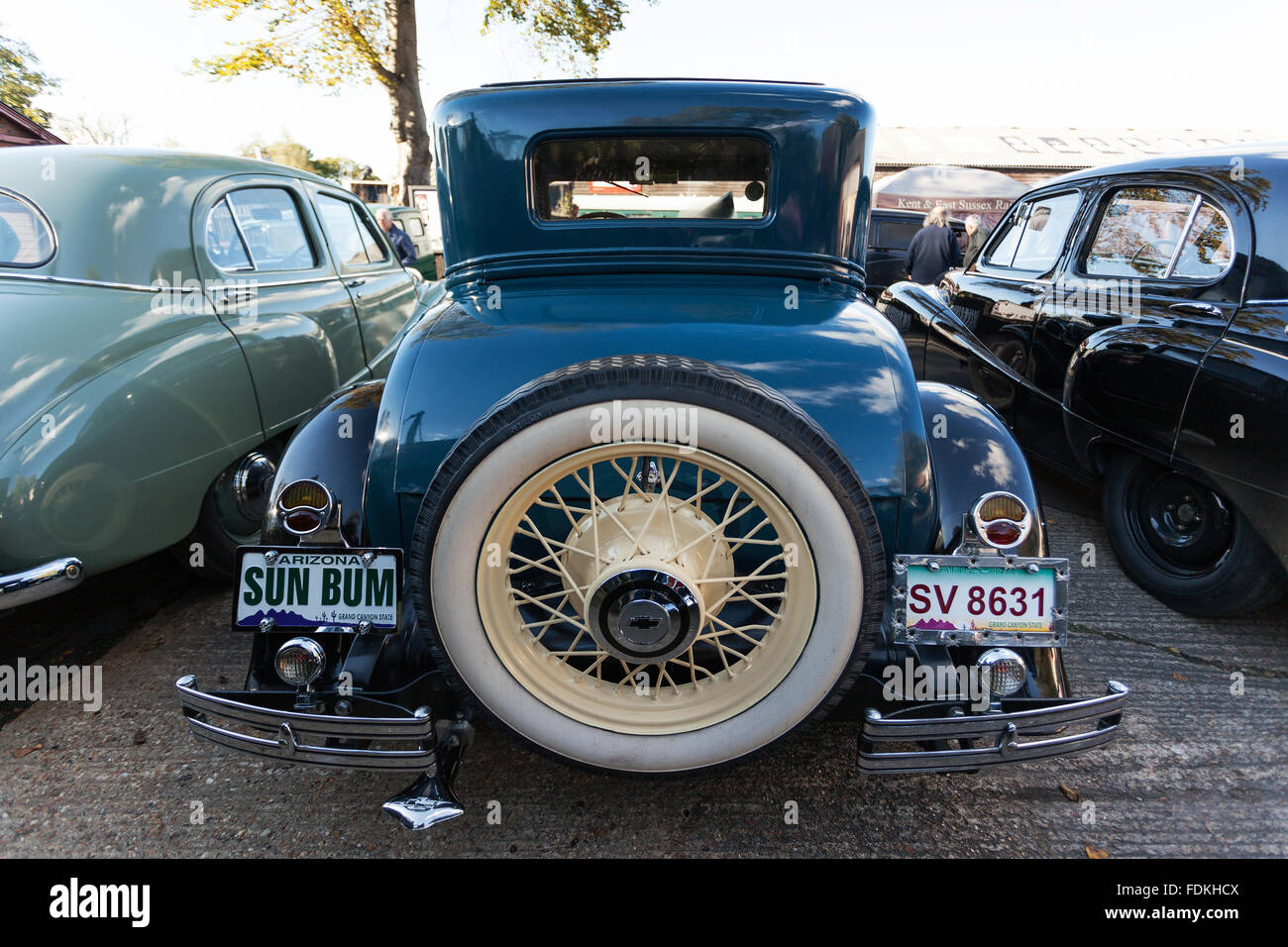 Cars at old veteran rally Stock Photo - Alamy