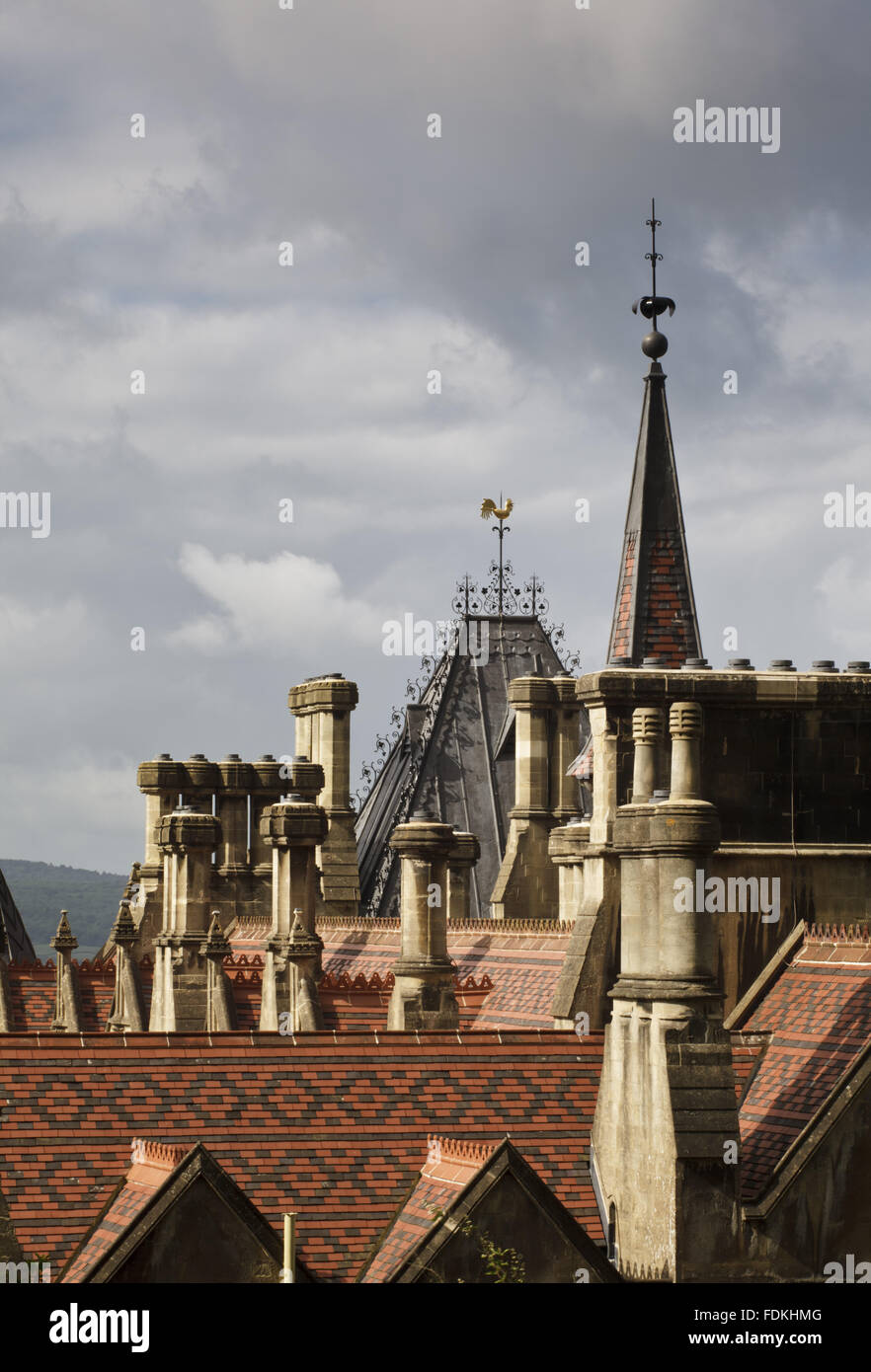 Gothic turrets hi-res stock photography and images - Alamy