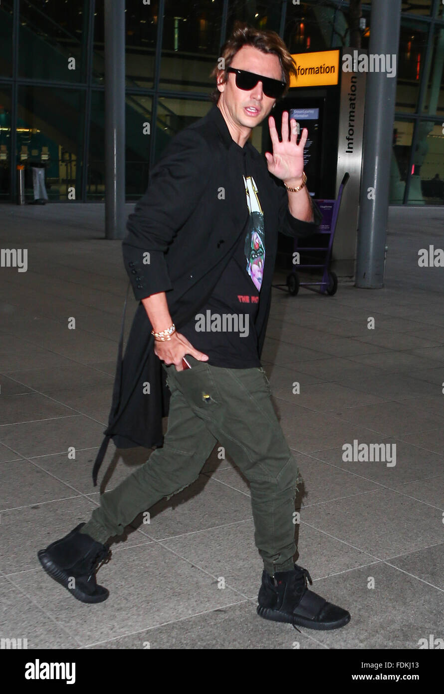Jonathan Cheban arrives at Heathrow Airport with his mother Galina and ...